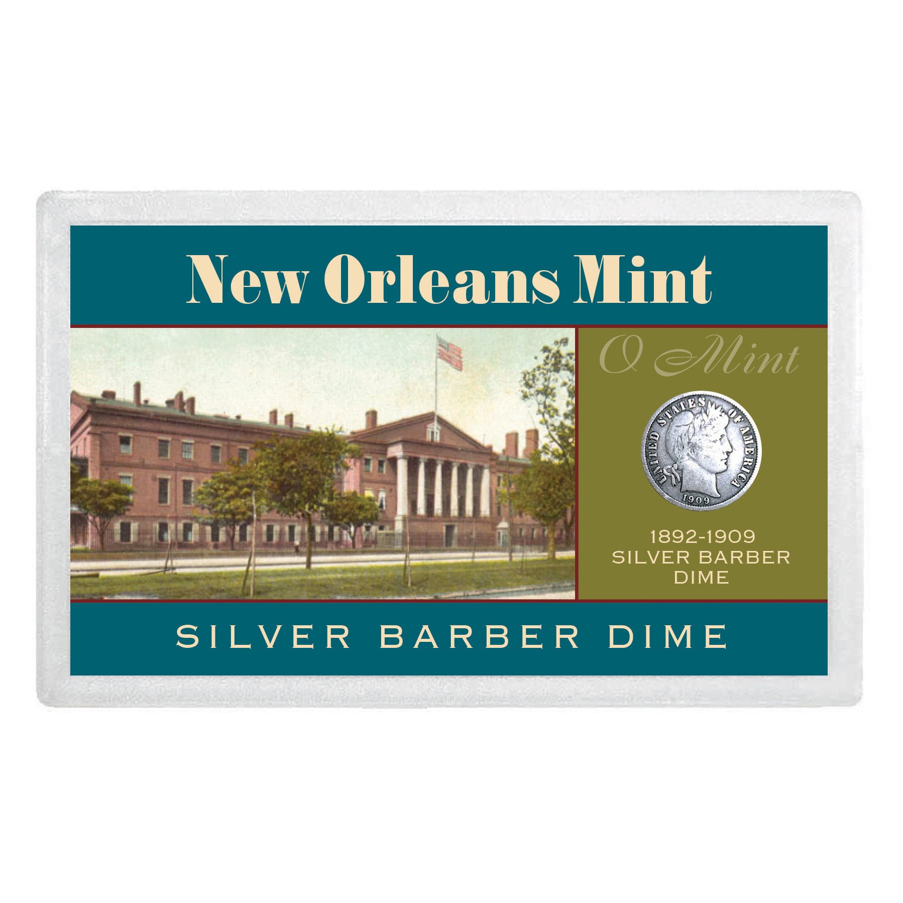 New Orleans Mint Silver Barber Dime Over 100 Years Old – The Franklin Mint