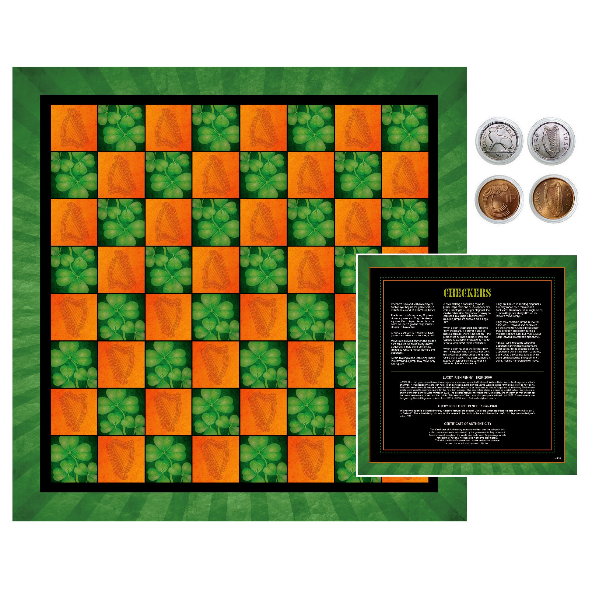 Irish Checker Coin Checker Set – The Franklin Mint