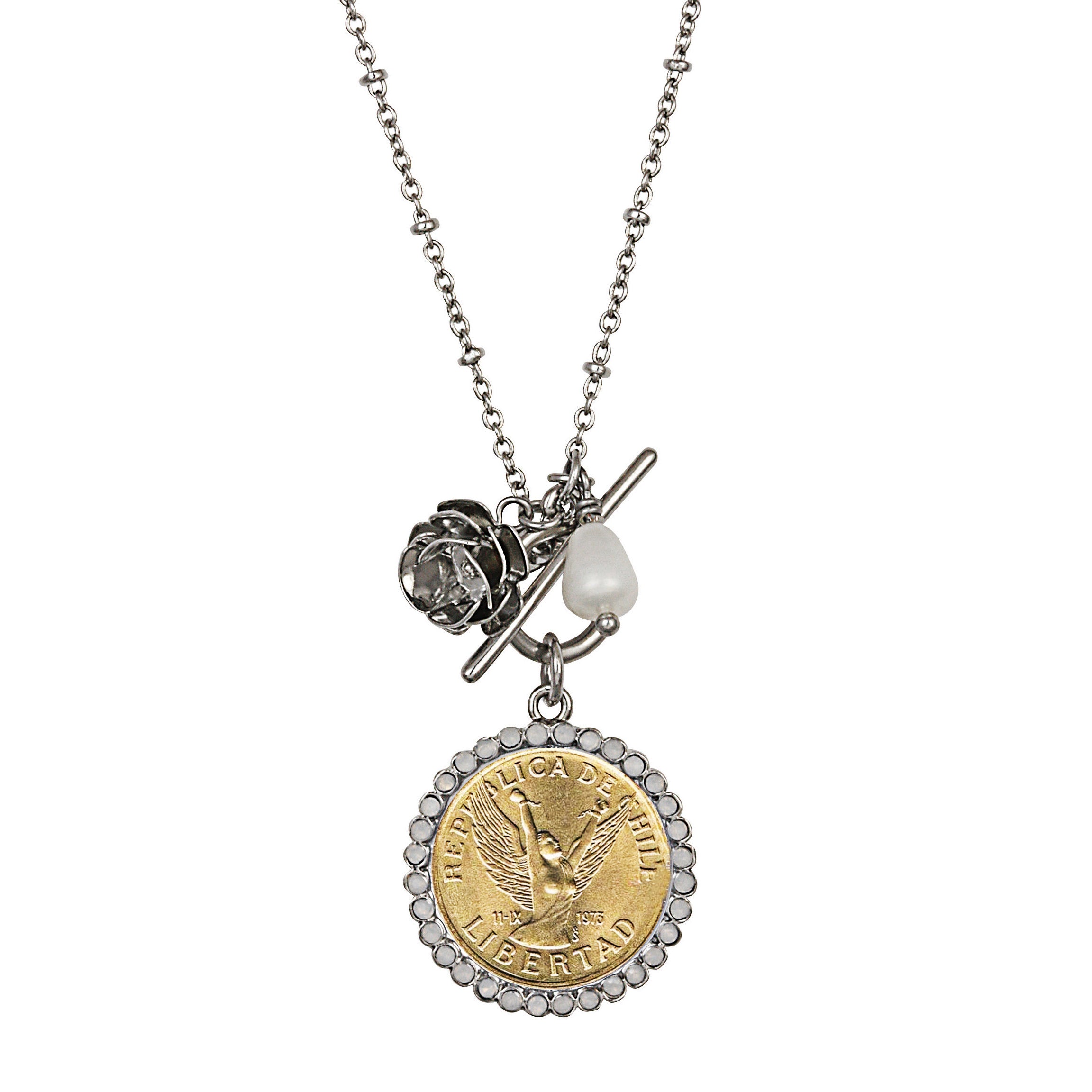 Chile Angel Coin Rose Toggle Pendant – The Franklin Mint