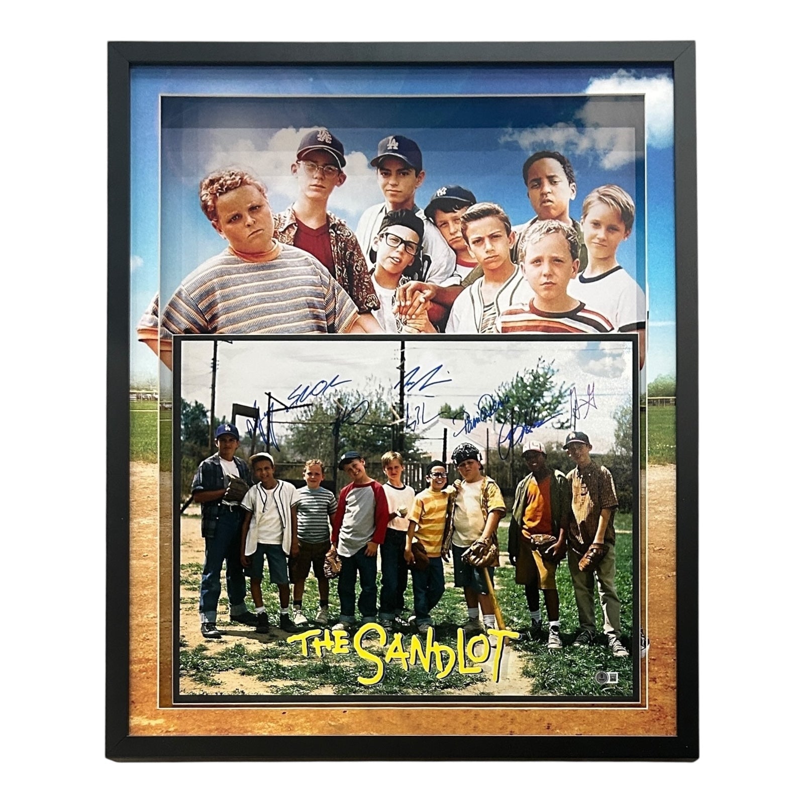 FranklinMint.com | Autographed The Sandlot Cast Deluxe Framed 11x14 ...