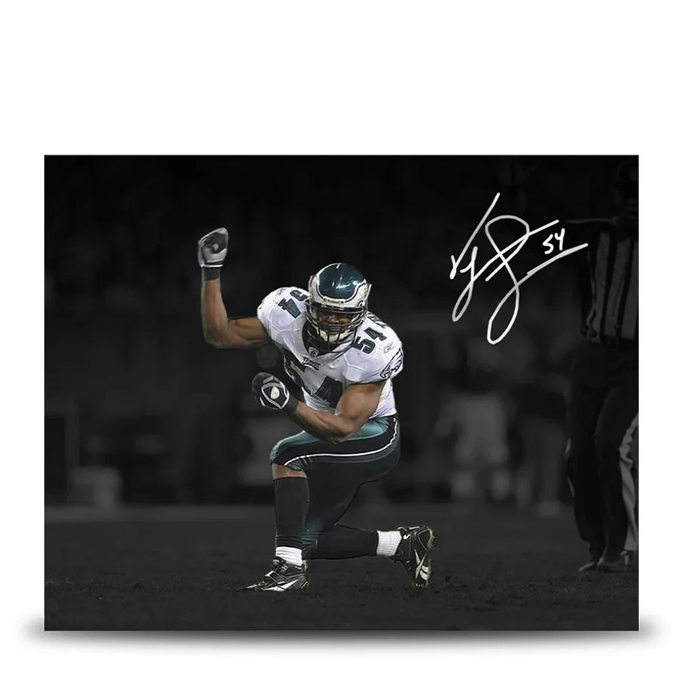 Jeremiah Trotter, Sr. Blackout Philadelphia Eagles Autographed 11" x 1 ...