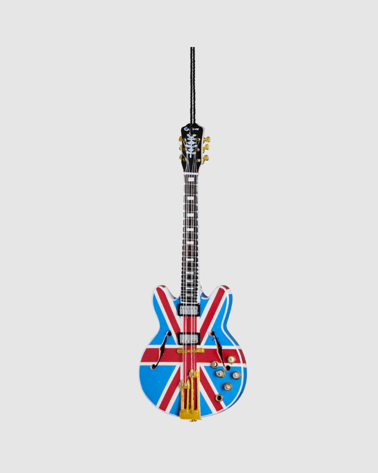 6" Gibson® Epiphone Union Jack Sheraton Guitar Holiday Ornament – The ...